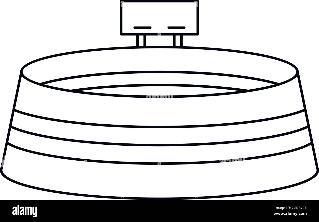 Stadium icon in outline style Stock Vector Image & Art - Alamy