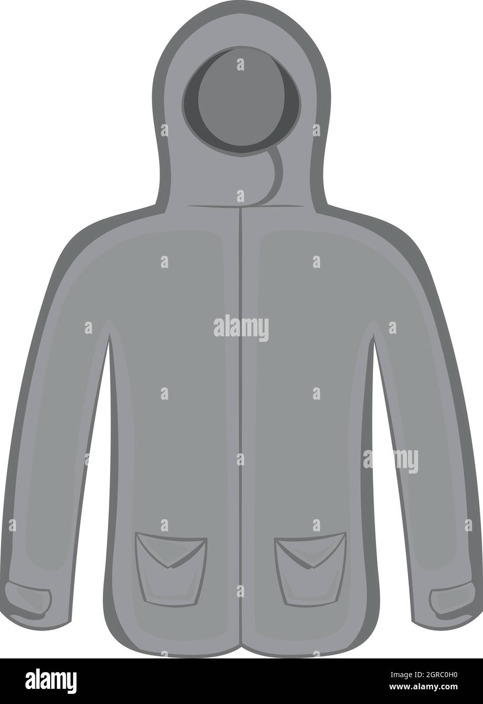 Mens winter jacket icon, black monochrome style Stock Vector Image ...