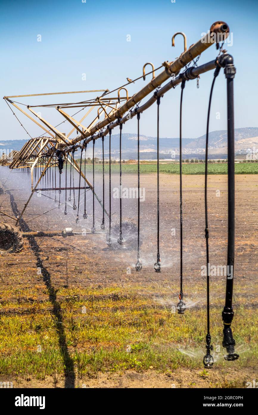 A Beautiful Photo Of An Automatic Field Irrigation System In Northern ...