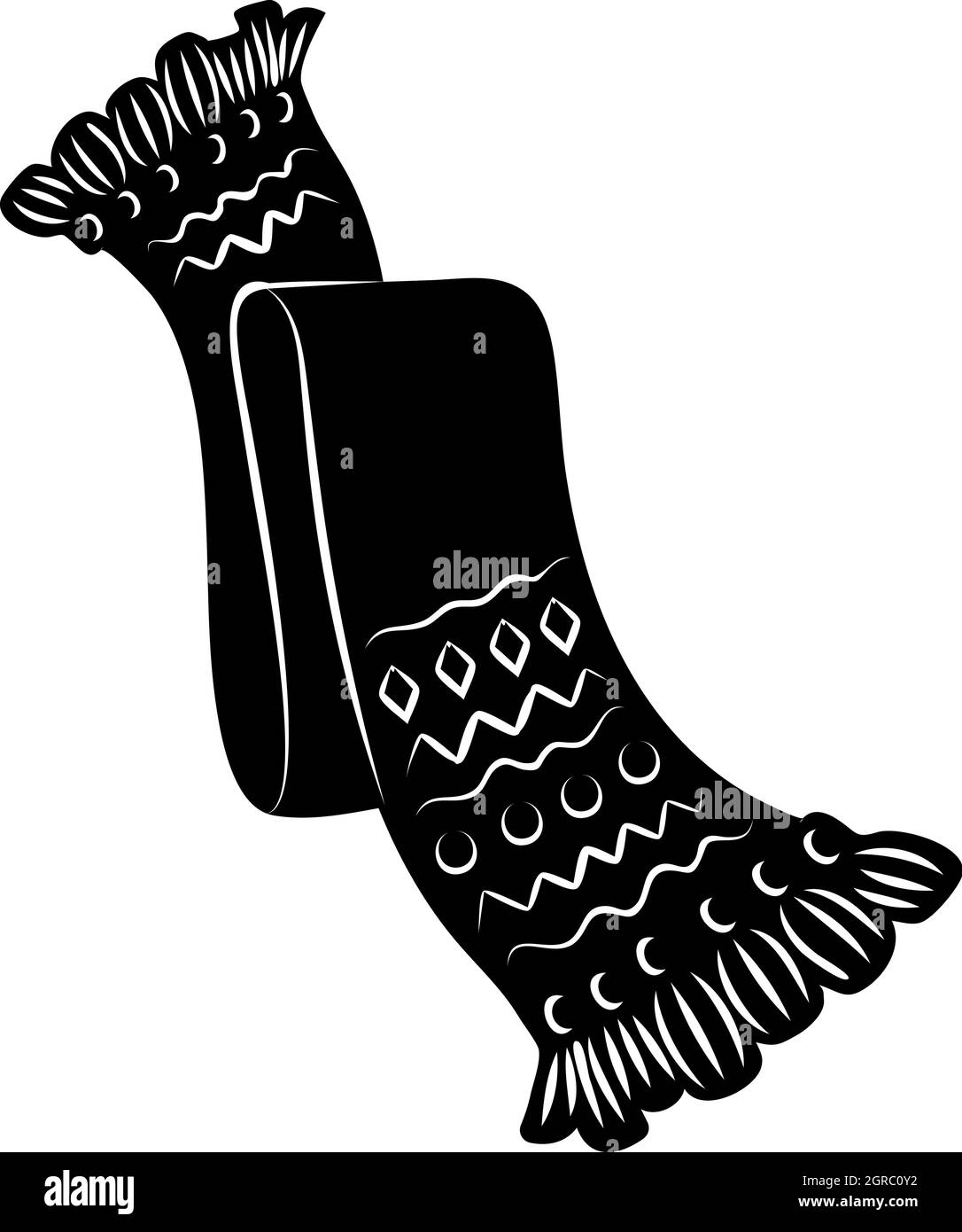 Black neck scarf Black and White Stock Photos & Images - Alamy