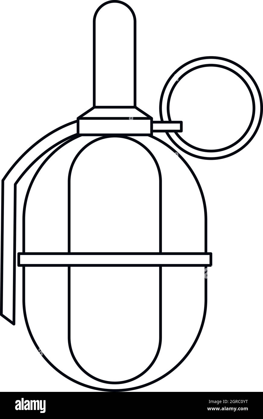 Grenade explosive hand grenade Stock Vector Images - Alamy