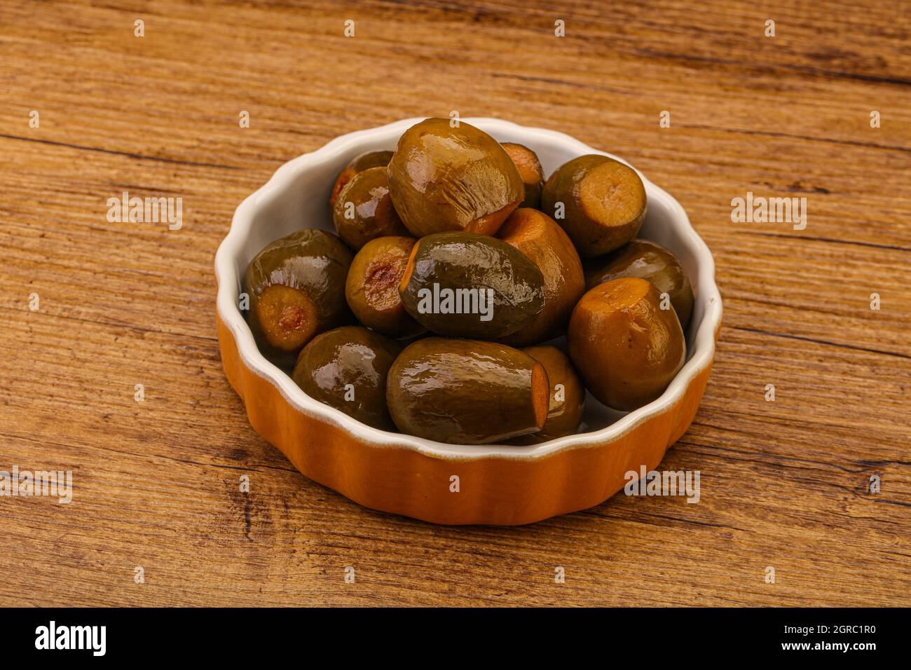 Marinated feijoa fruit in the bowl Stock Photo - Alamy