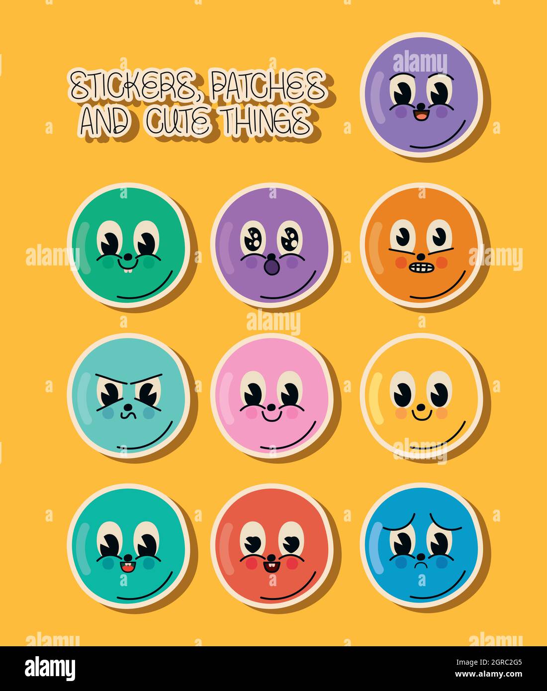 ten cute patches Stock Vector Image & Art - Alamy