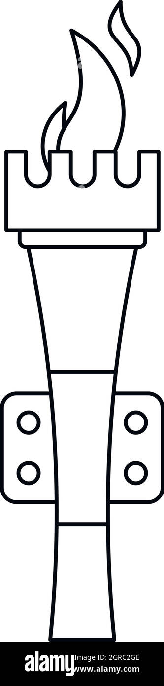 Torch fire flame Stock Vector Images - Alamy