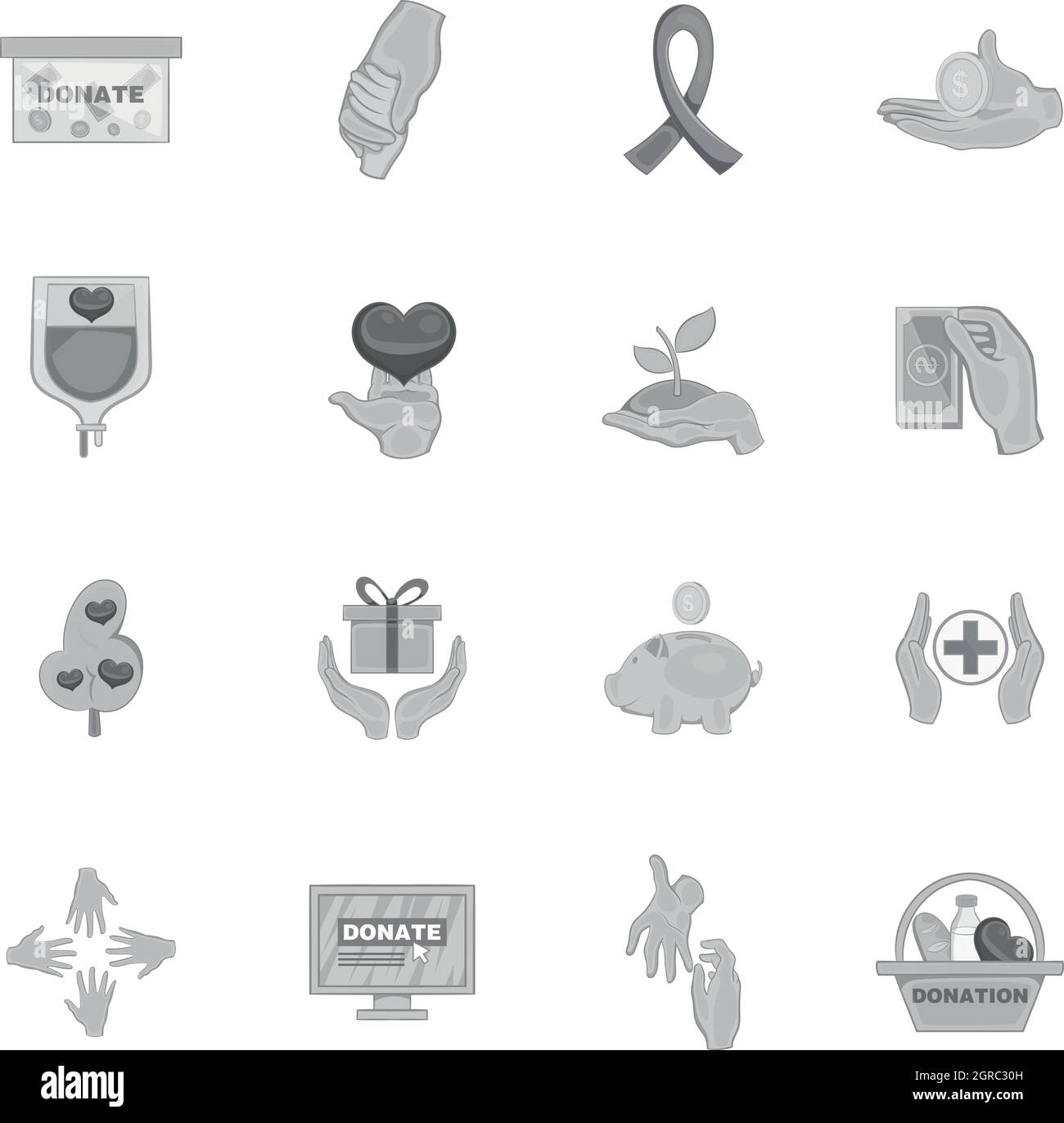 Food collection box charity Stock Vector Images - Alamy