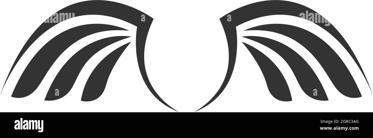 Wing logo icon symbol design template vector Stock Vector Image & Art ...