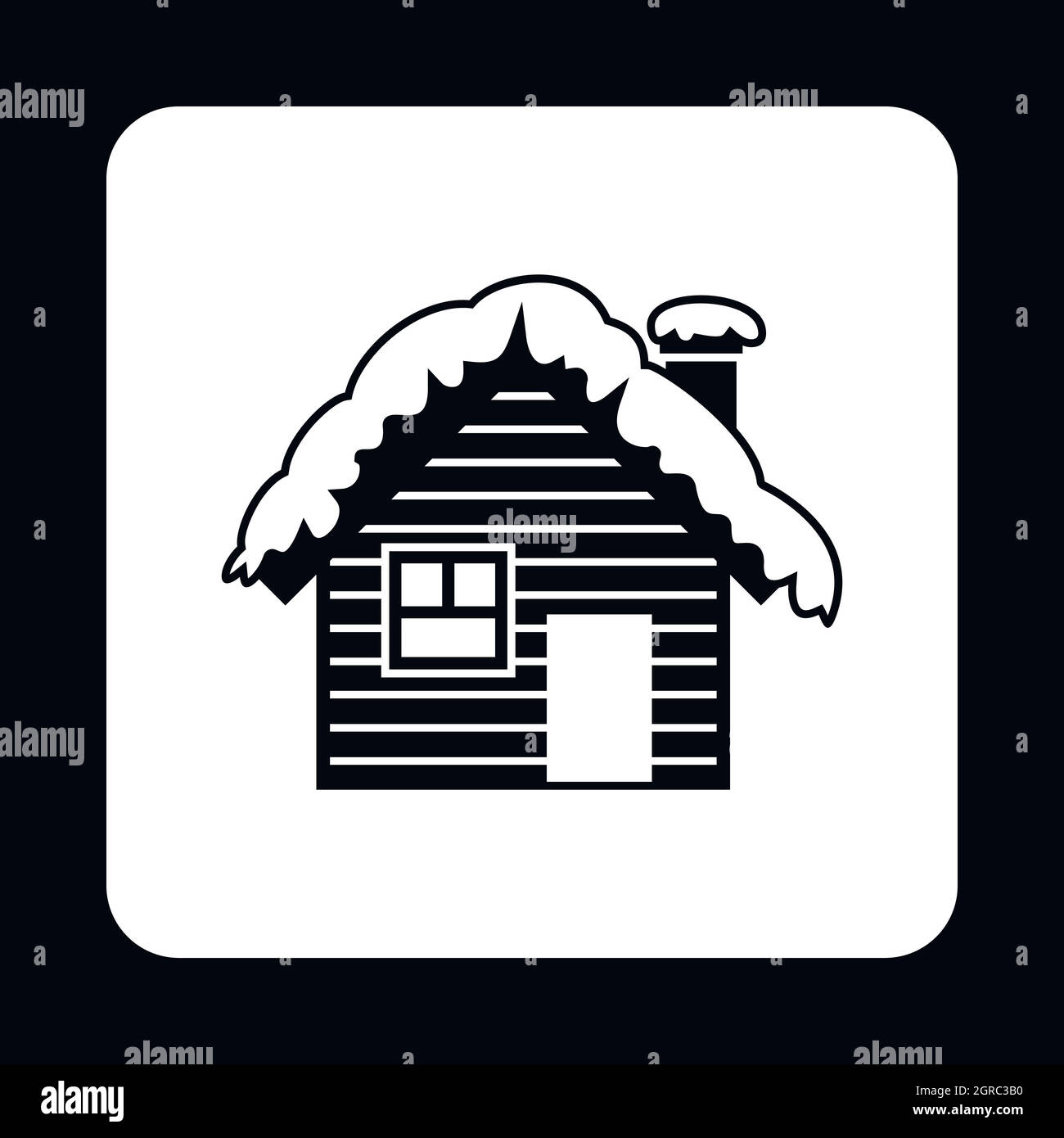 Simple log cabin Stock Vector Images - Alamy