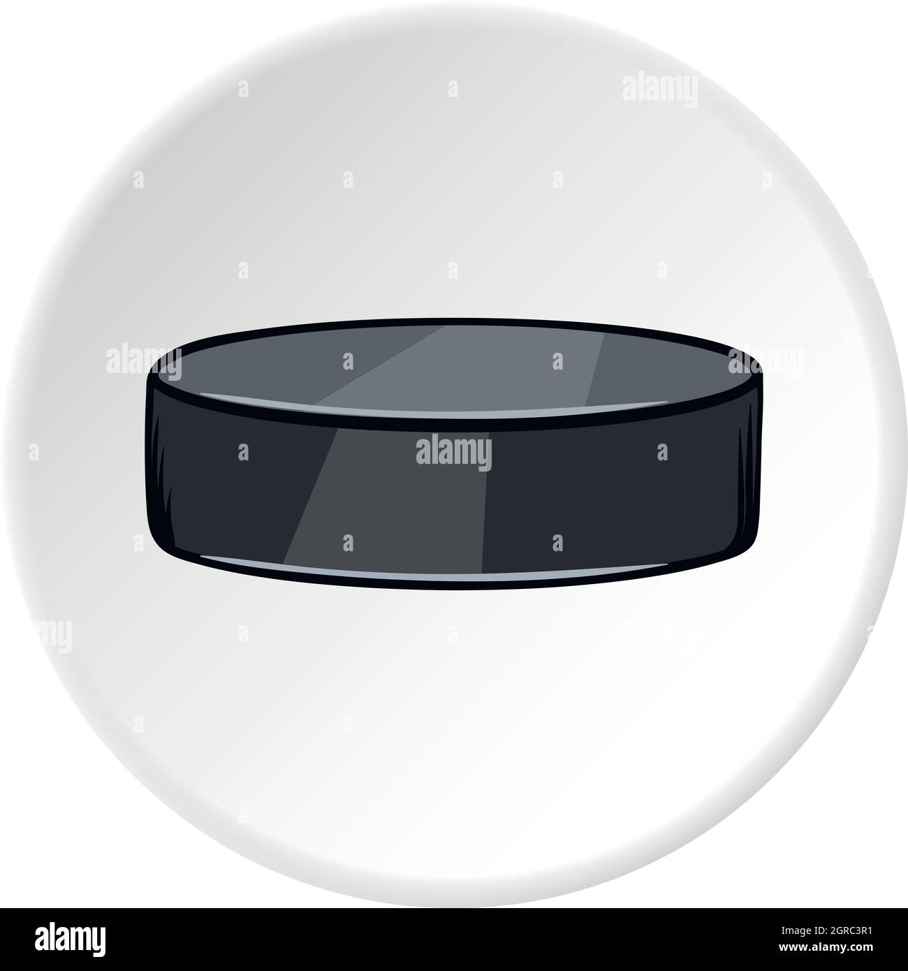 Hockey puck icon, cartoon style Stock Vector Image & Art - Alamy