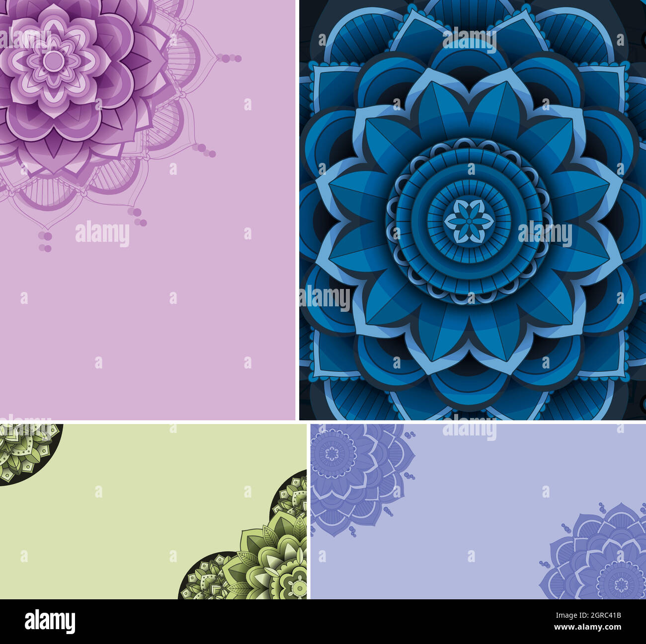 Beautiful colour mandala background Stock Vector Image & Art - Alamy