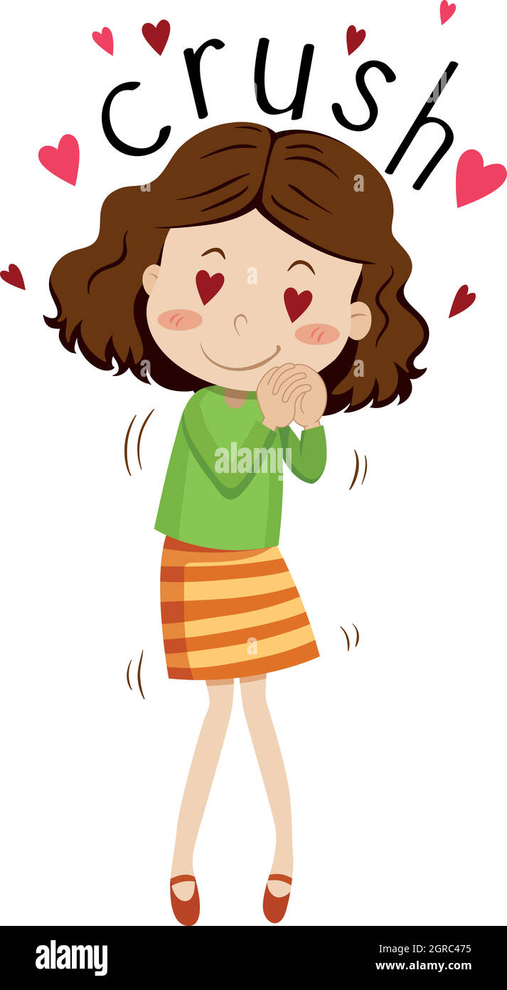 Girl Having Crush On Someone Stock Vector Image And Art Alamy