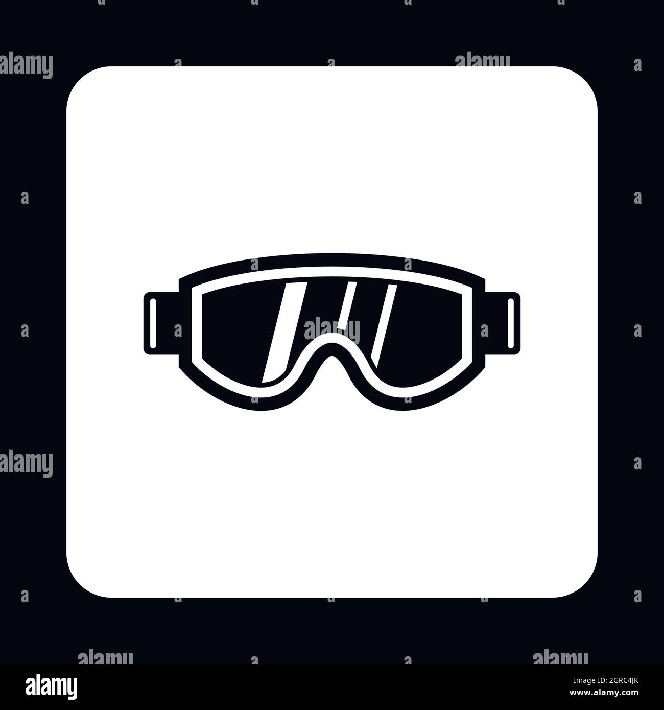 Skiing mask icon, simple style Stock Vector Image & Art - Alamy