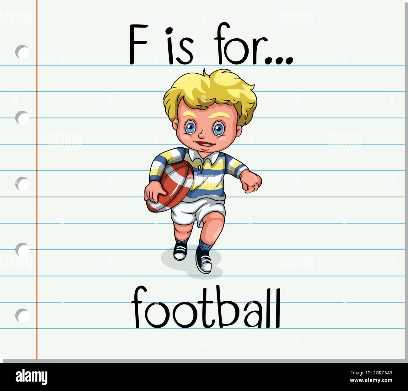 Flashcard letter F is for football Stock Vector Image & Art - Alamy