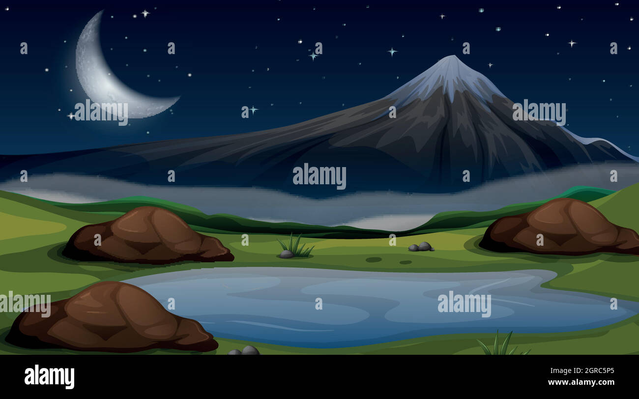 Natural environment scenes landscape Stock Vector Image & Art - Alamy