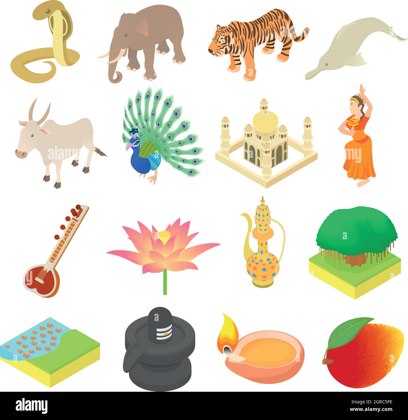 India culture icons Stock Vector Images - Alamy