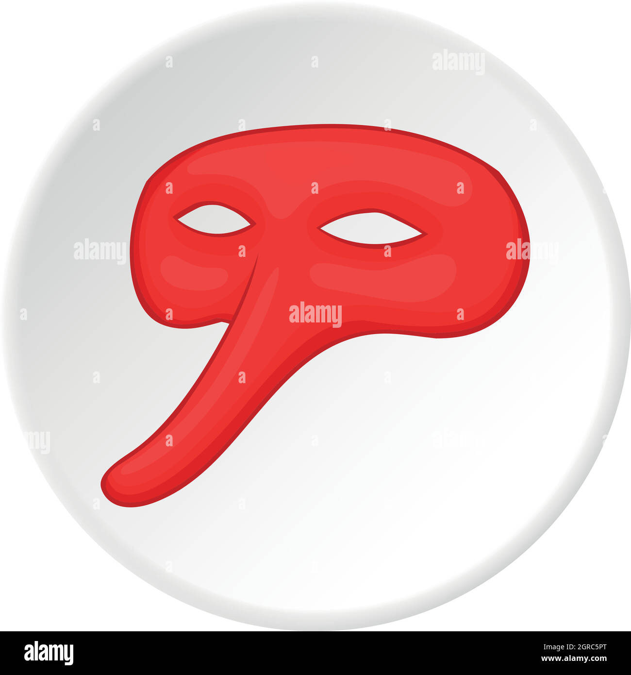 Mask with a long nose icon, cartoon style Stock Vector Image & Art - Alamy