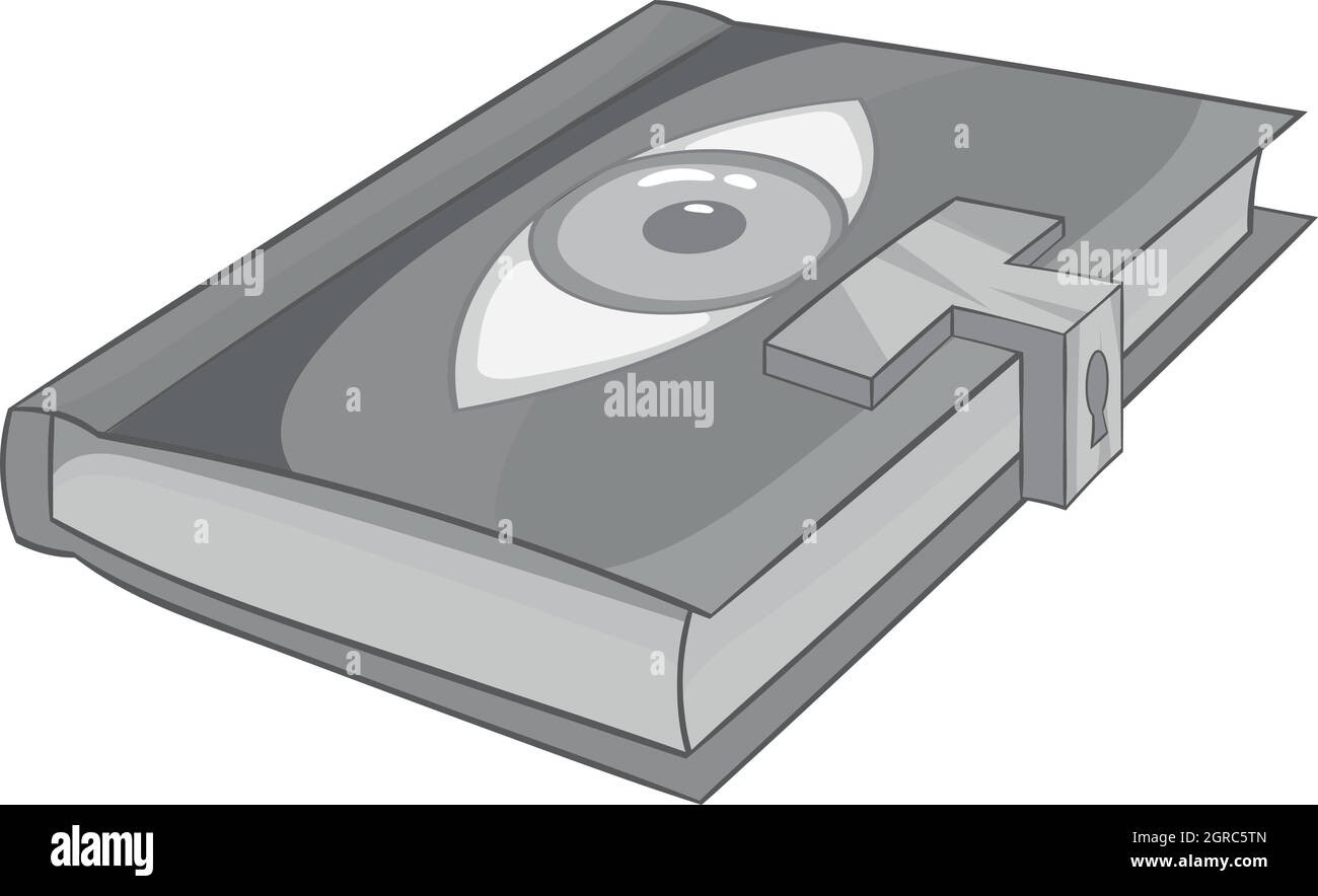 Book of wizard icon, black monochrome style Stock Vector Image & Art ...