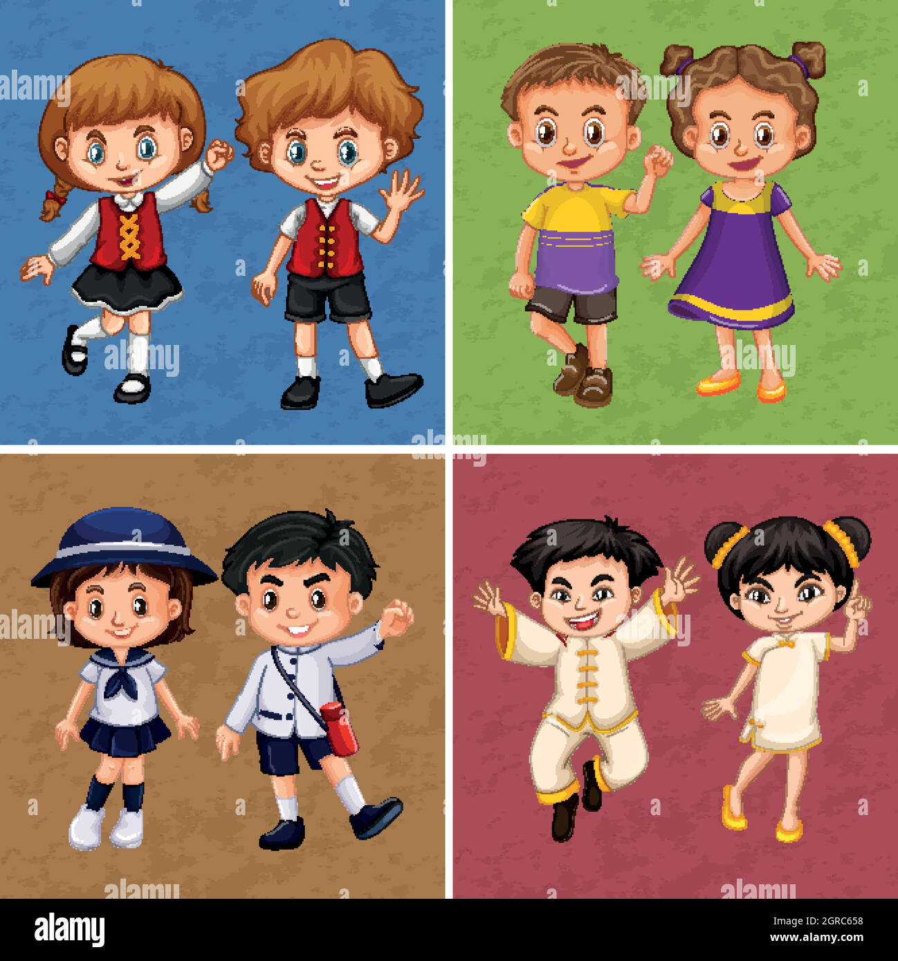 Children different nation hi-res stock photography and images - Alamy