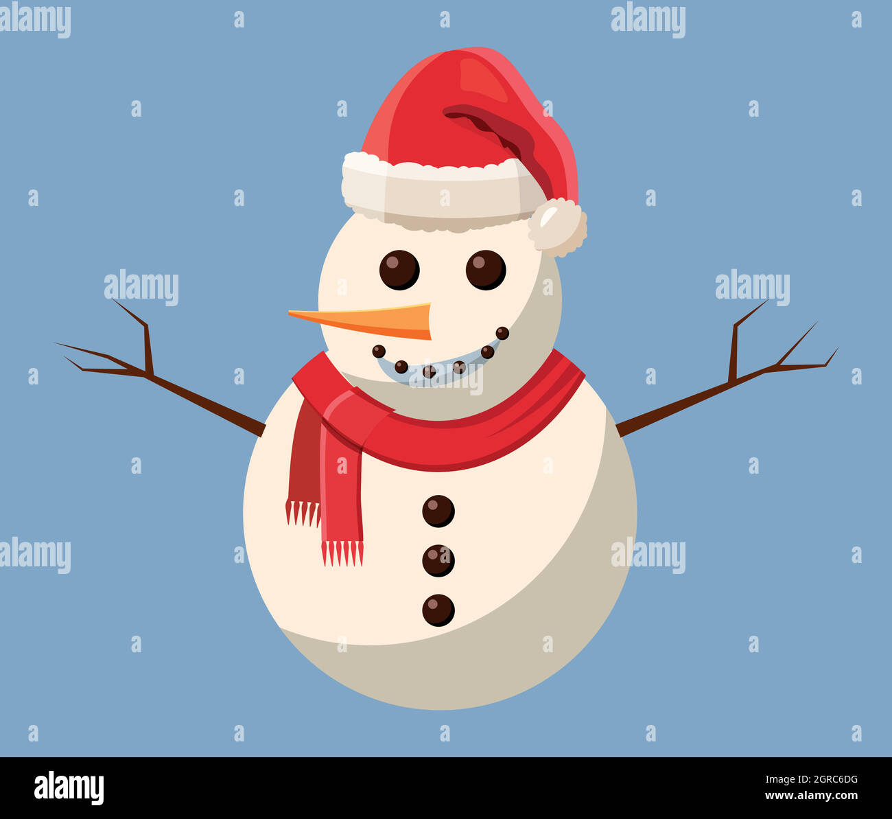 Festive background cheerful snowman Stock Vector Images - Alamy