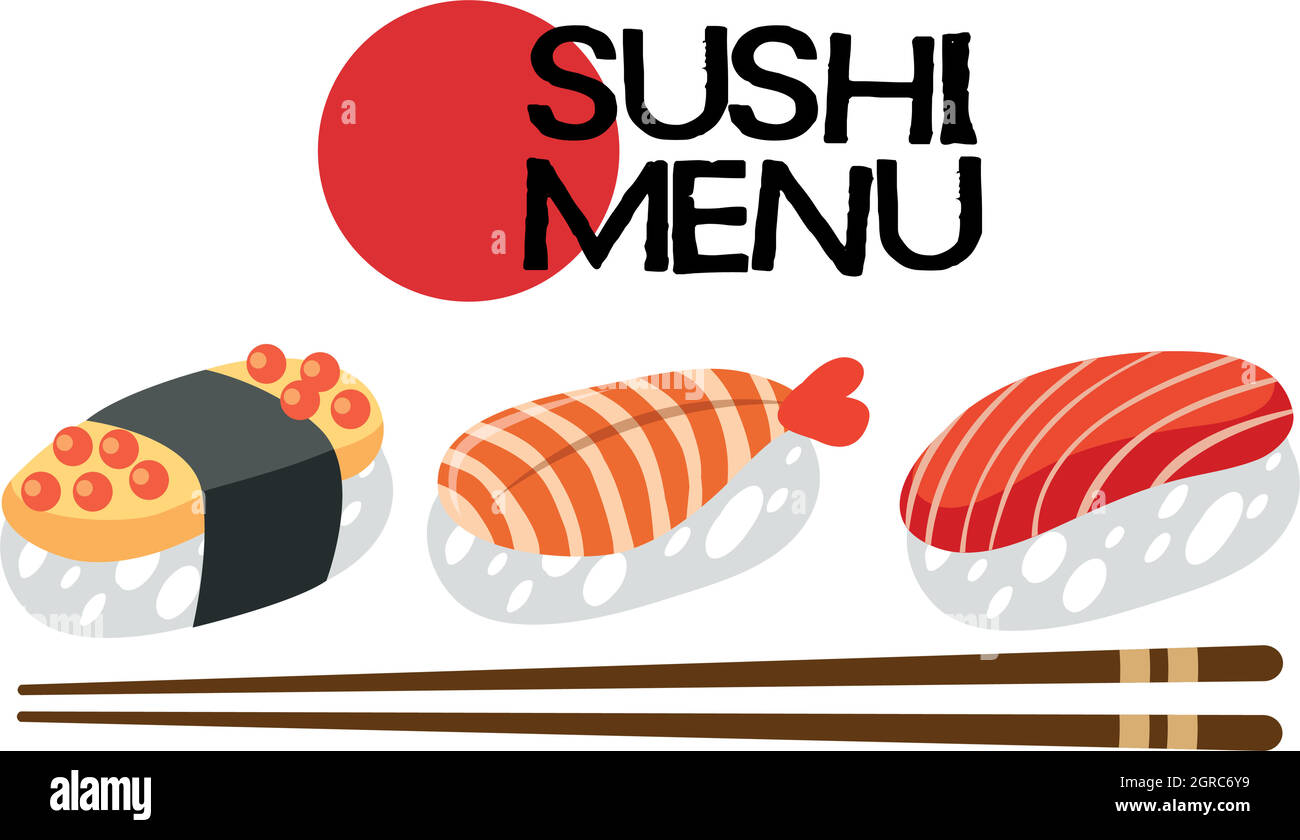 Sushi menu japanese cuisine hi-res stock photography and images - Alamy