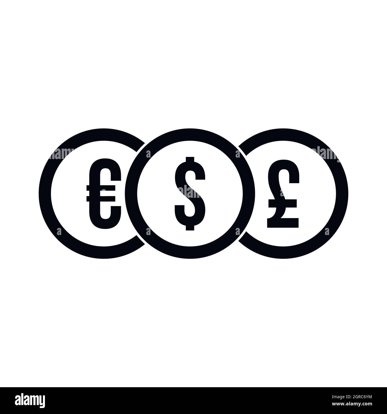 Pound coin saving icon Cut Out Stock Images & Pictures - Alamy