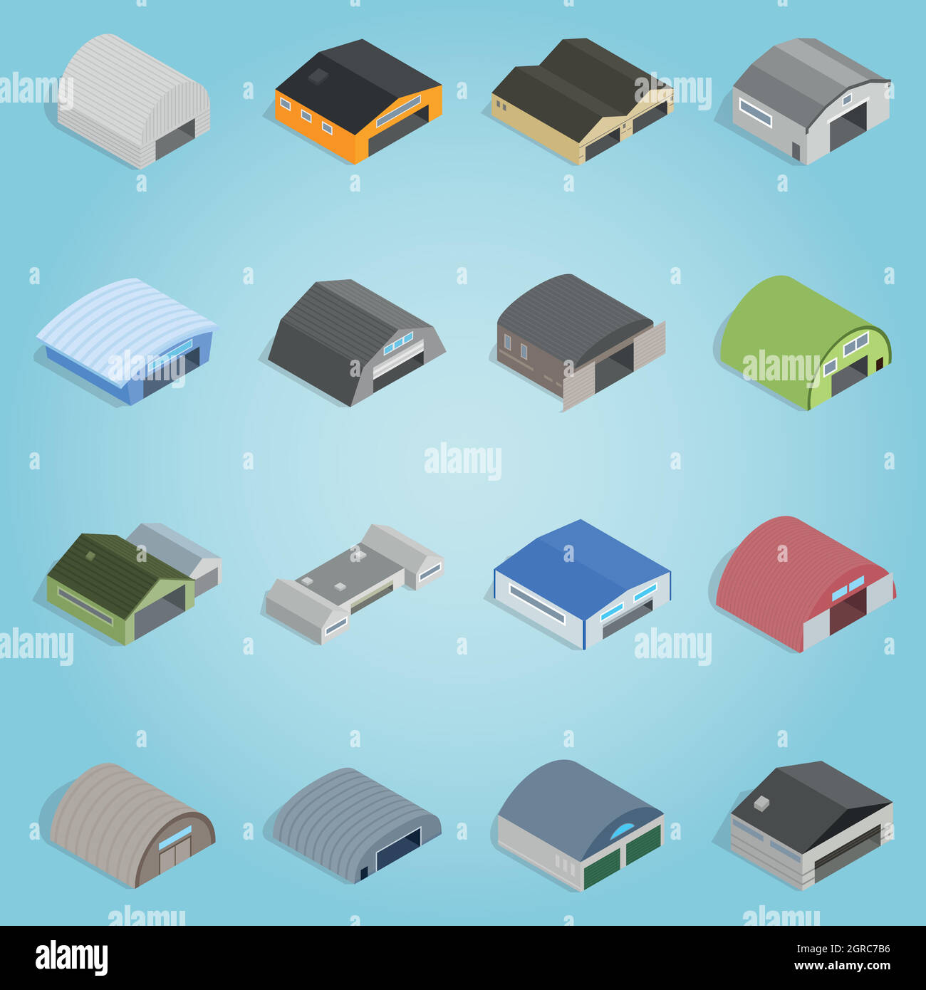 Modern farm buildings Stock Vector Images - Alamy