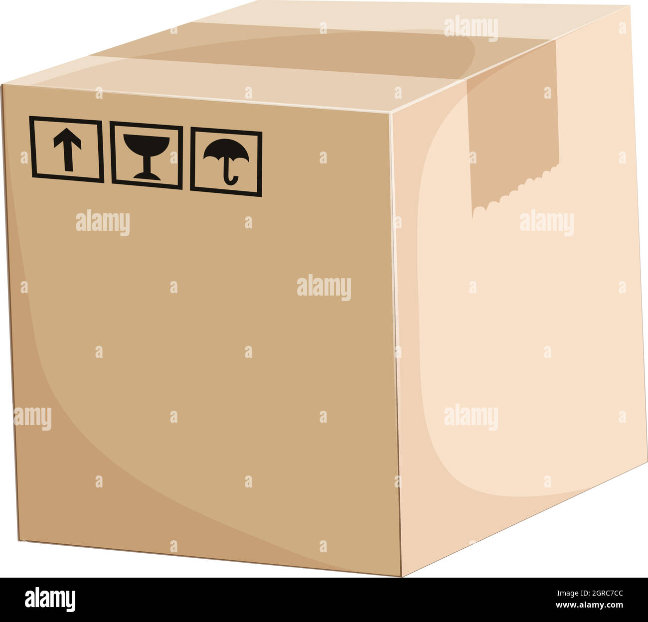 Fiberboard box Stock Vector Images - Alamy