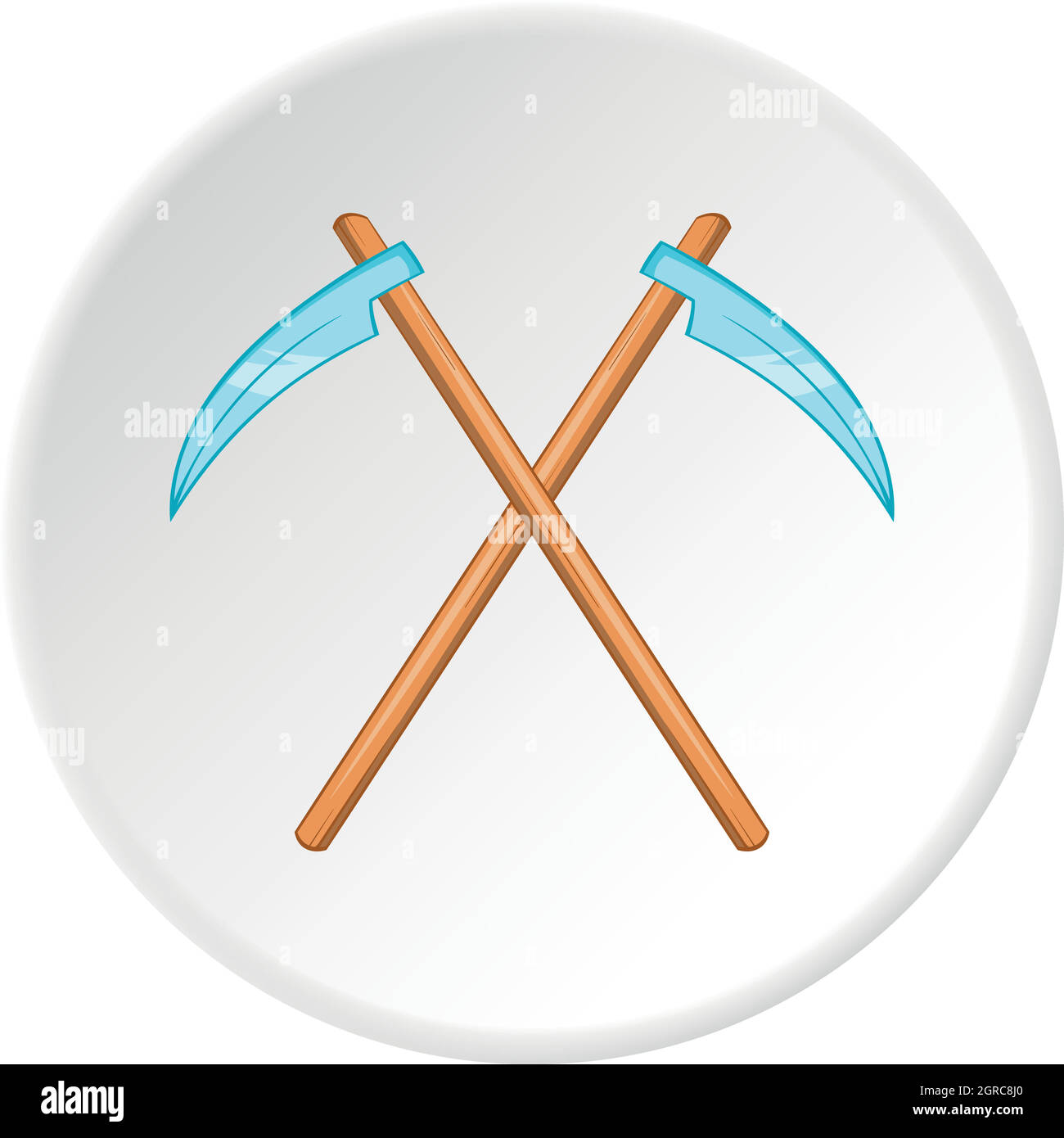 Scythe symbol hi-res stock photography and images - Alamy