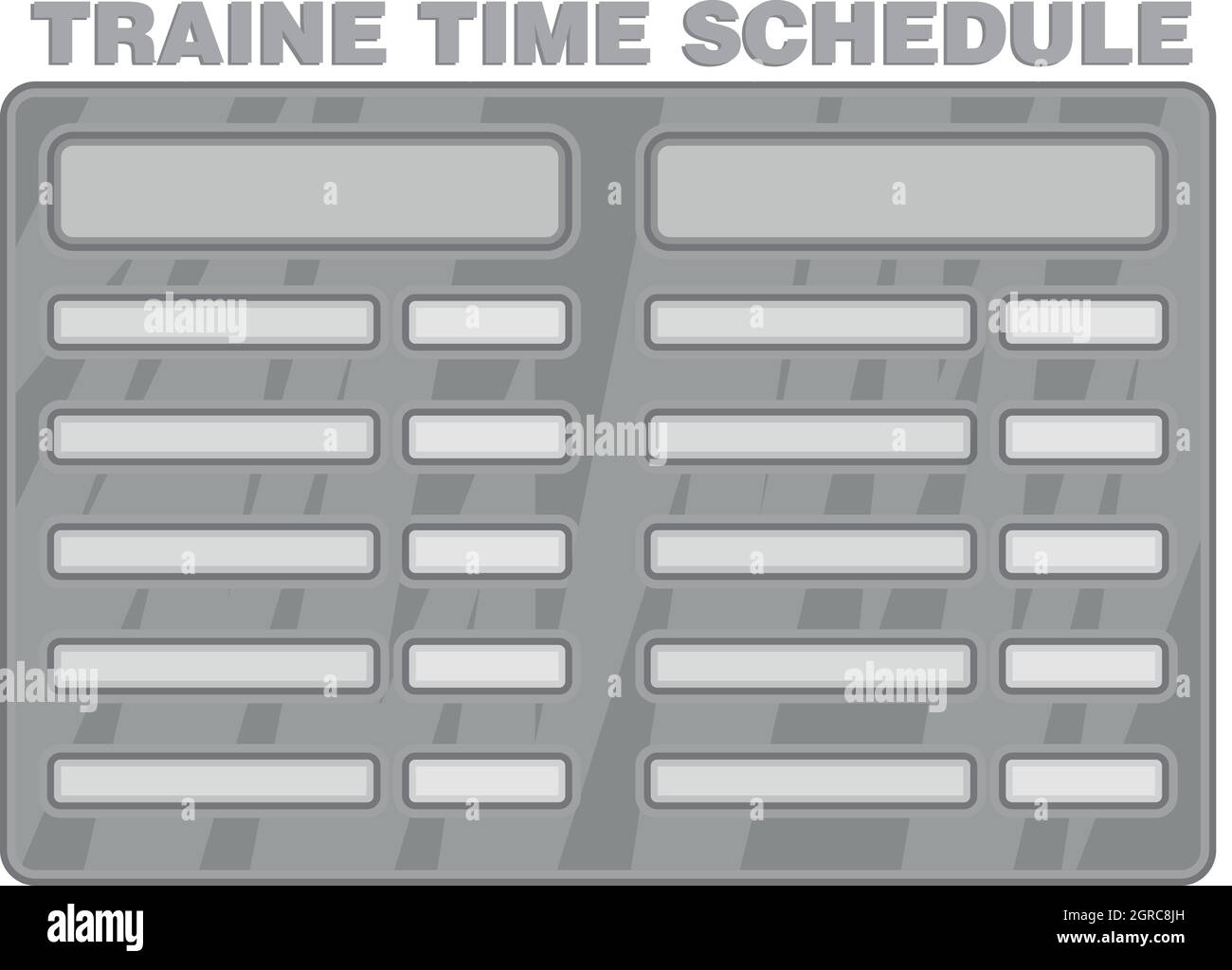 Schedule time of trains icon, monochrome style Stock Vector Image & Art ...