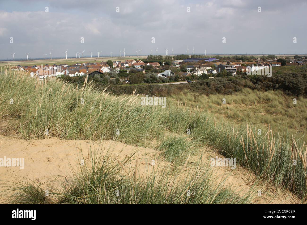 Camber sands East Sussex UK- 20.9.2021: - view of Camber Sand dunes ...