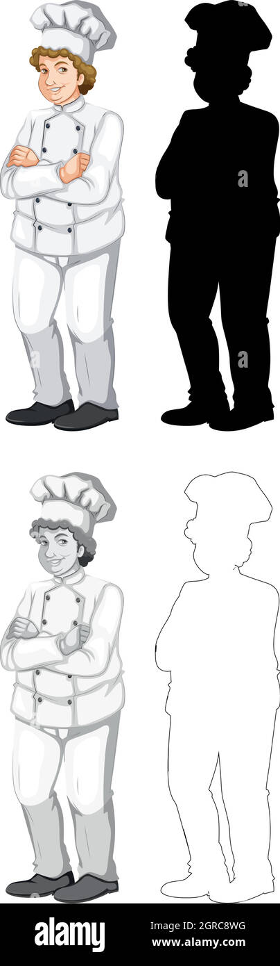 Set of cook character Stock Vector Image & Art - Alamy