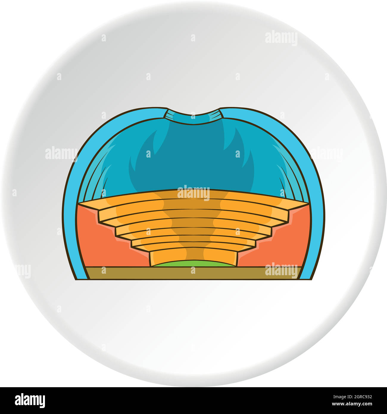 Indoor stadium icon, cartoon style Stock Vector Image & Art - Alamy