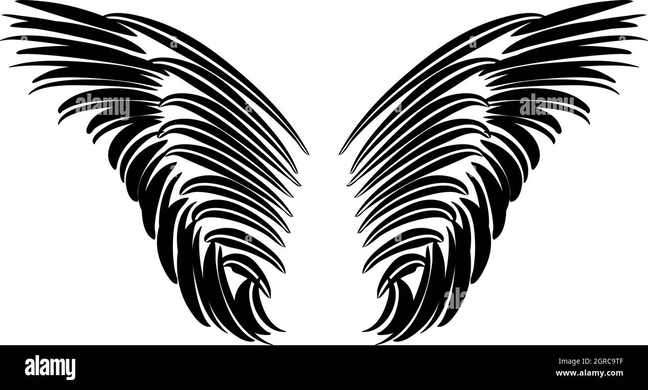 Pair of wings icon, simple style Stock Vector Image & Art - Alamy