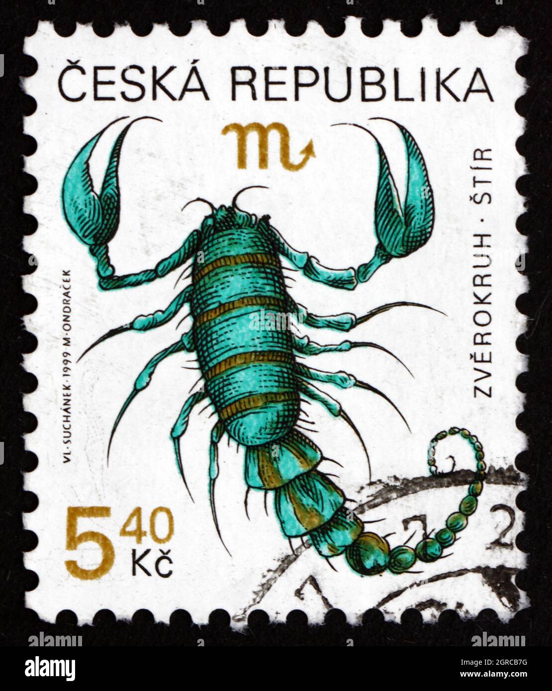 CZECHOSLOVAKIA - CIRCA 1999: a stamp printed in the Czechoslovakia ...