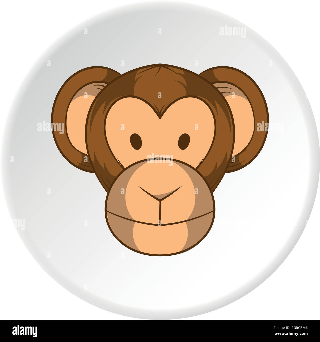 Monkey face icon, cartoon style Stock Vector Image & Art - Alamy