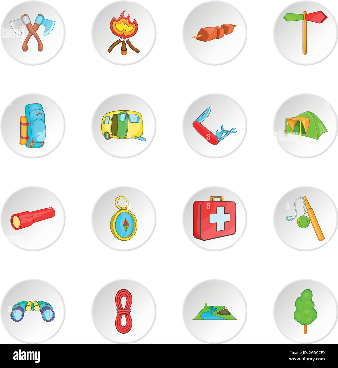 Tent bag camp cartoon Stock Vector Images - Alamy