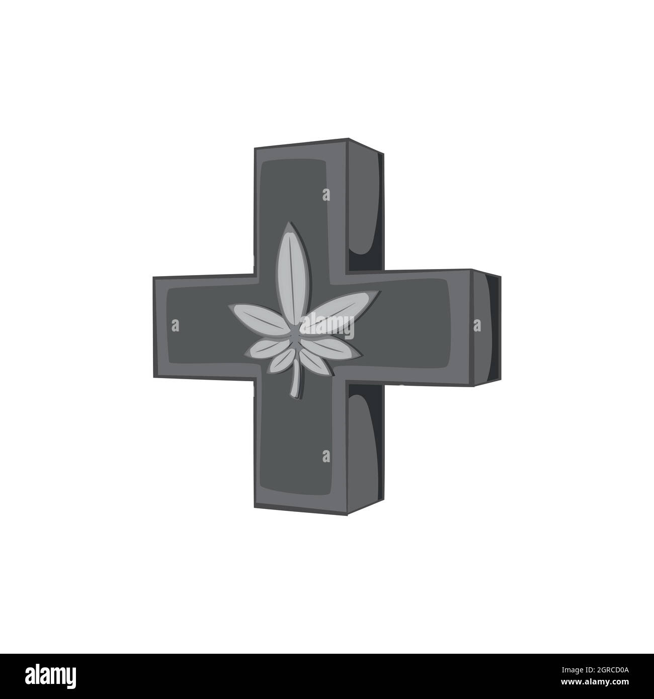 Medical marijuana icon, black monochrome style Stock Vector Image & Art ...