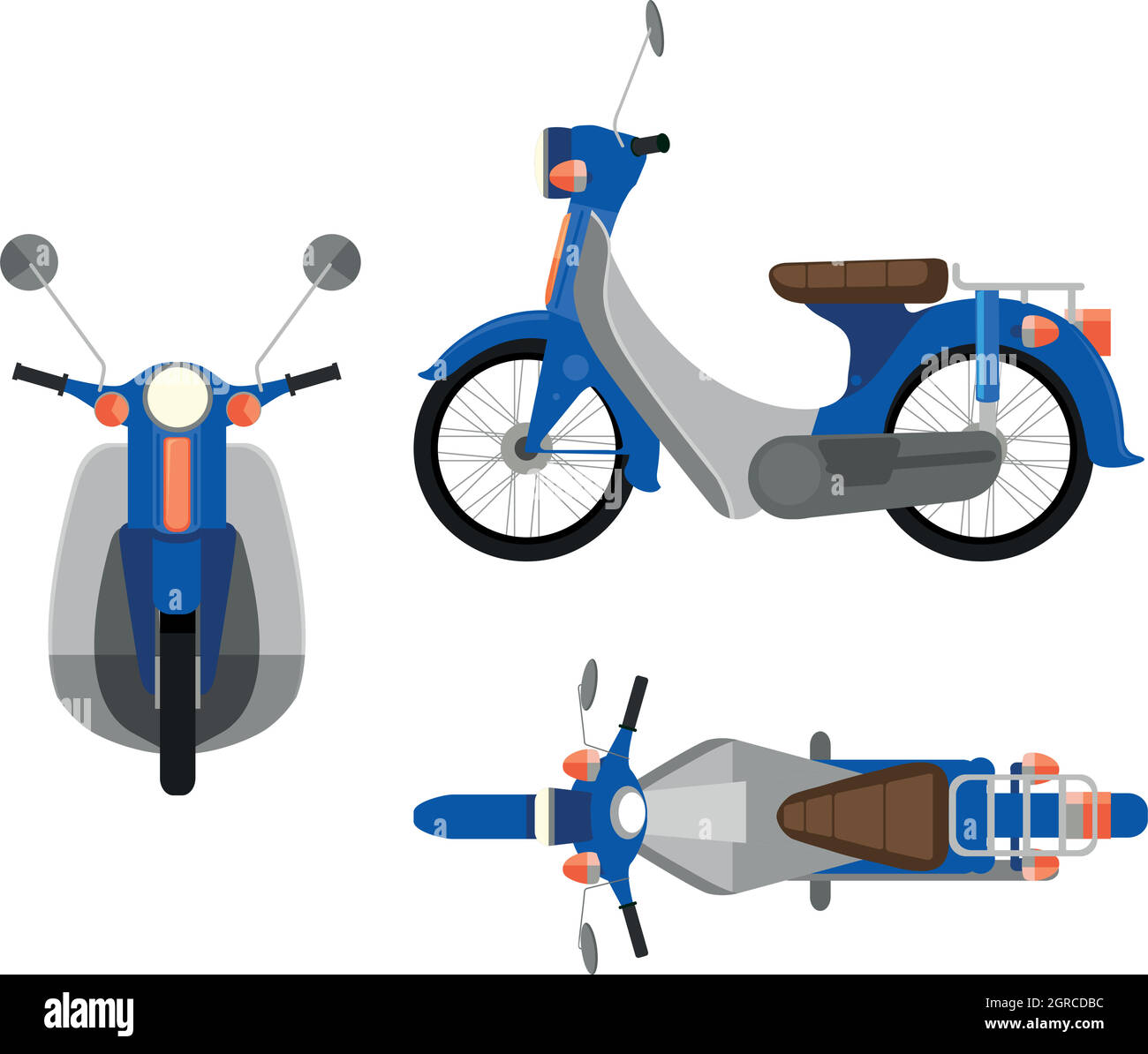 Motorcycle front view Stock Vector Images - Alamy