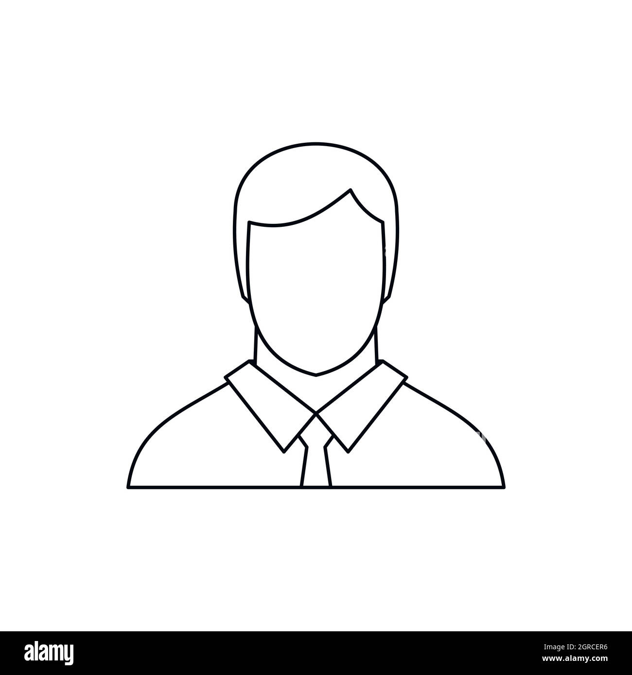 Outline office working people Cut Out Stock Images & Pictures - Alamy