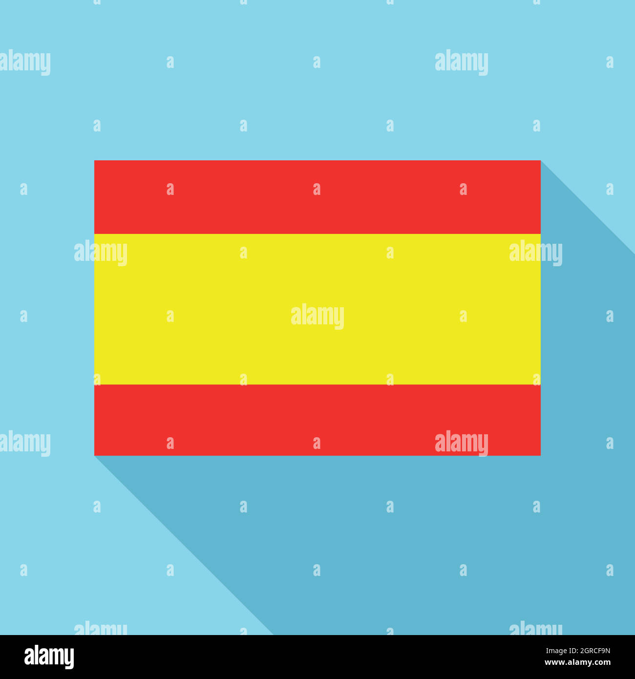 Flag of Spain icon, flat style Stock Vector Image & Art - Alamy