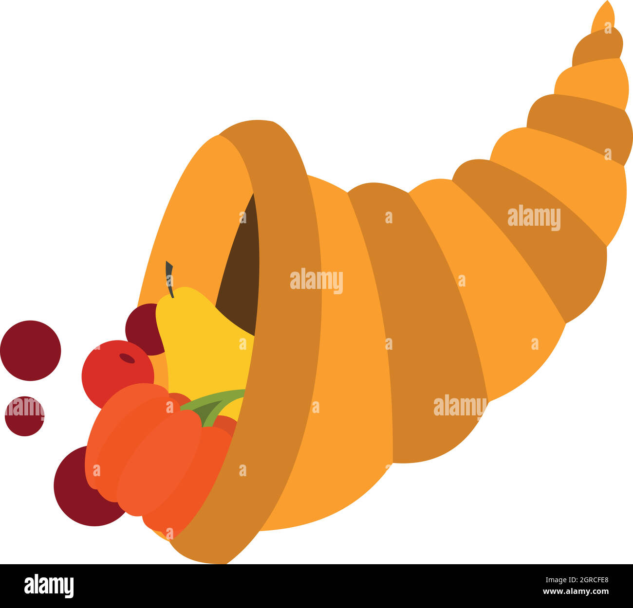 Cornucopia icon, flat style Stock Vector Image & Art - Alamy