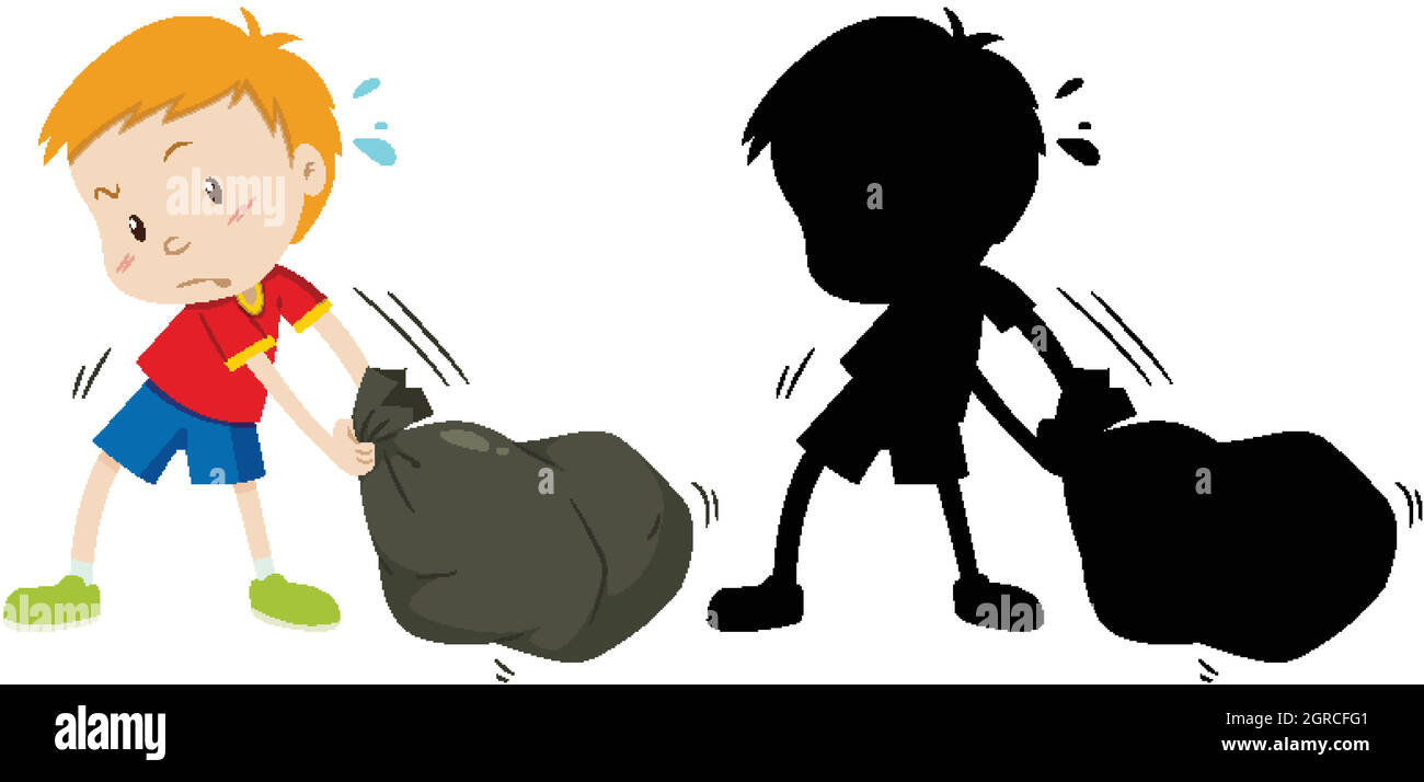 Garbage Boy Cartoon Illustration High Resolution Stock Photography and ...