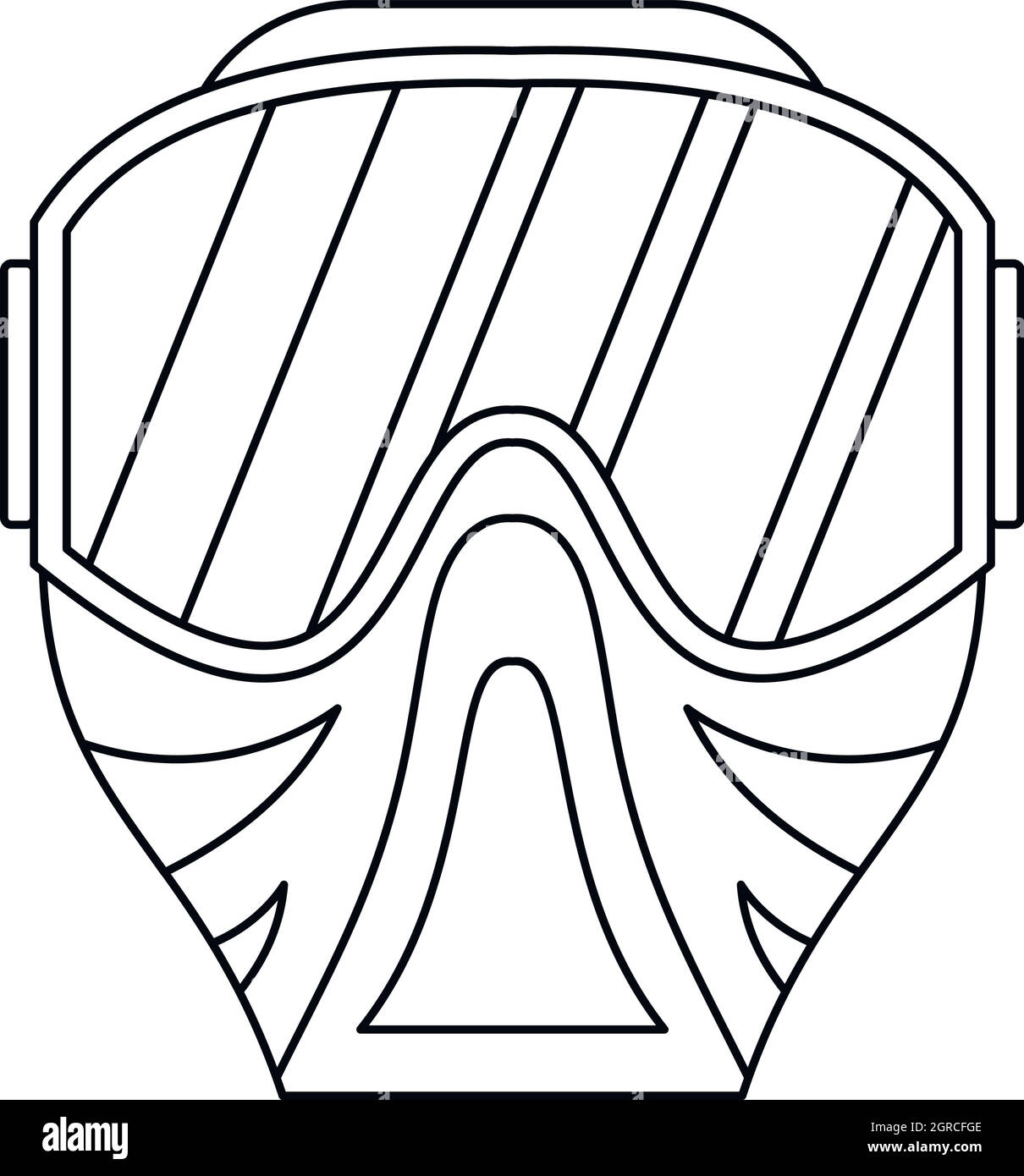 Thin black mask Stock Vector Images - Alamy