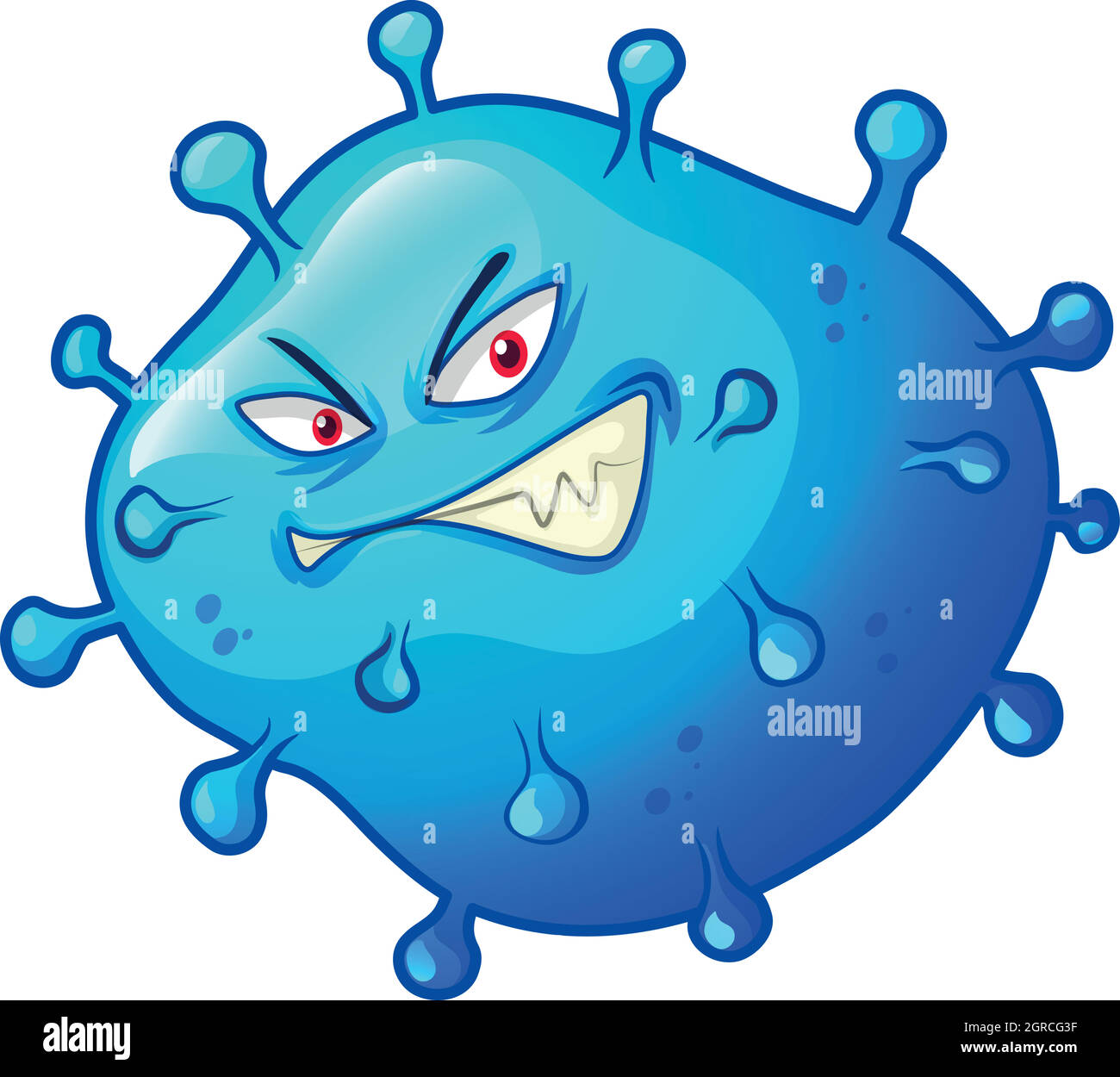 Angry virus clipart hi-res stock photography and images - Alamy