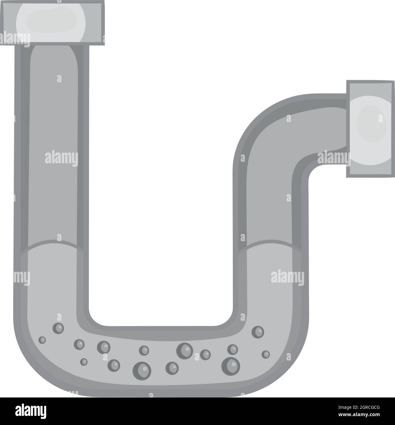 Black iron coupling Stock Vector Images - Alamy