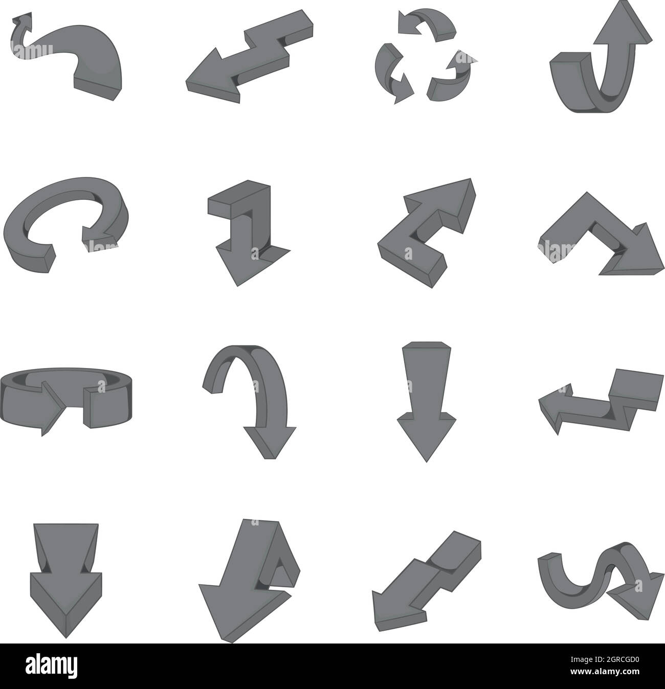 Black arrow icons hi-res stock photography and images - Alamy