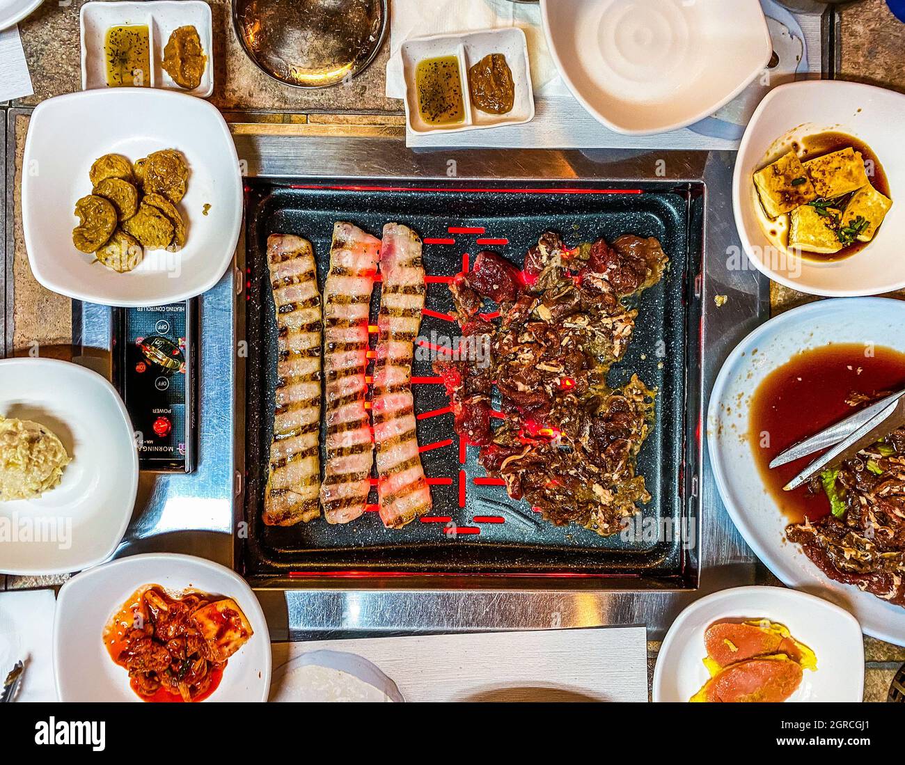 Korean barbecue banchan hi-res stock photography and images - Alamy