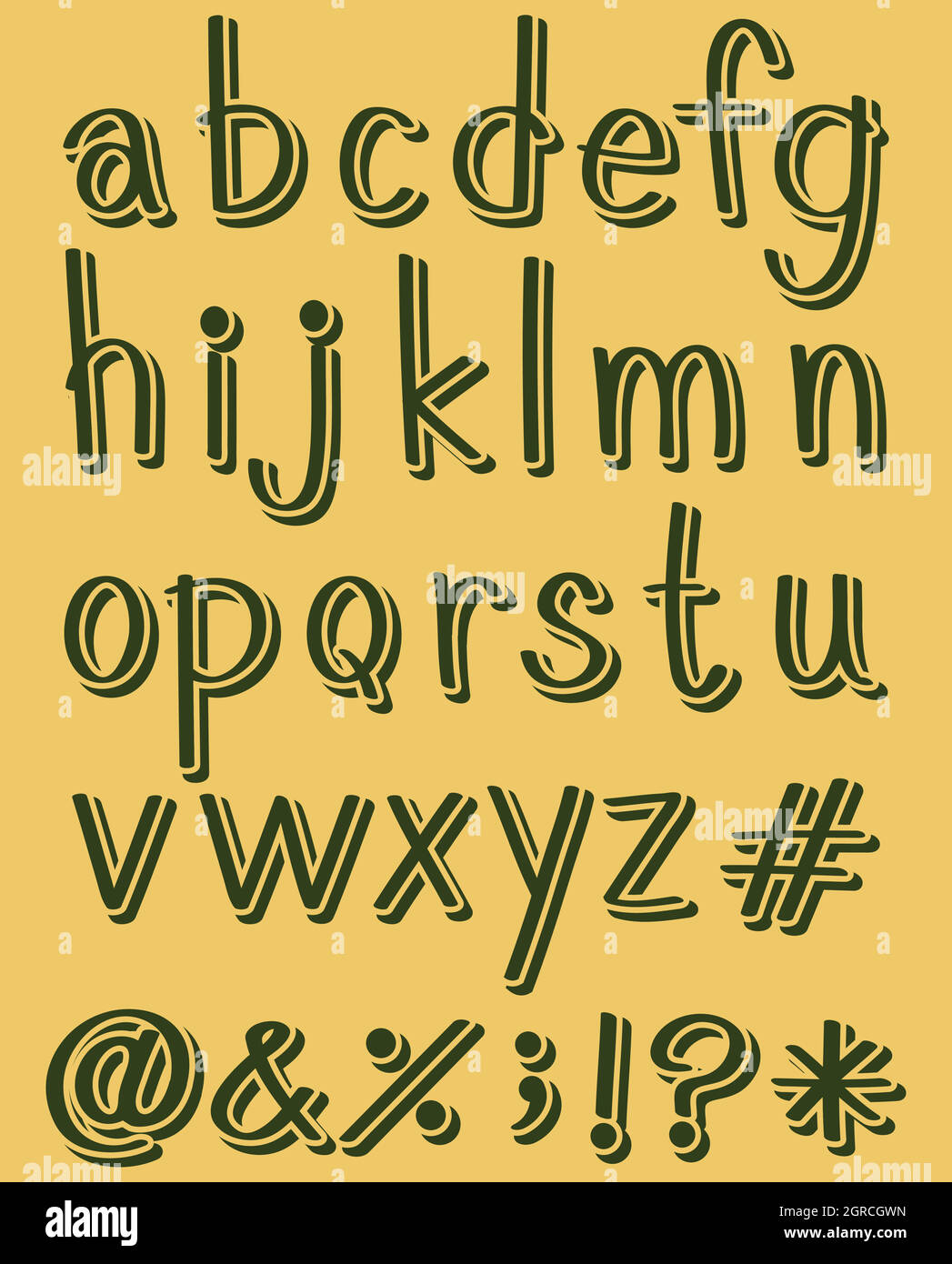 Alphabet letters to color hi-res stock photography and images - Alamy