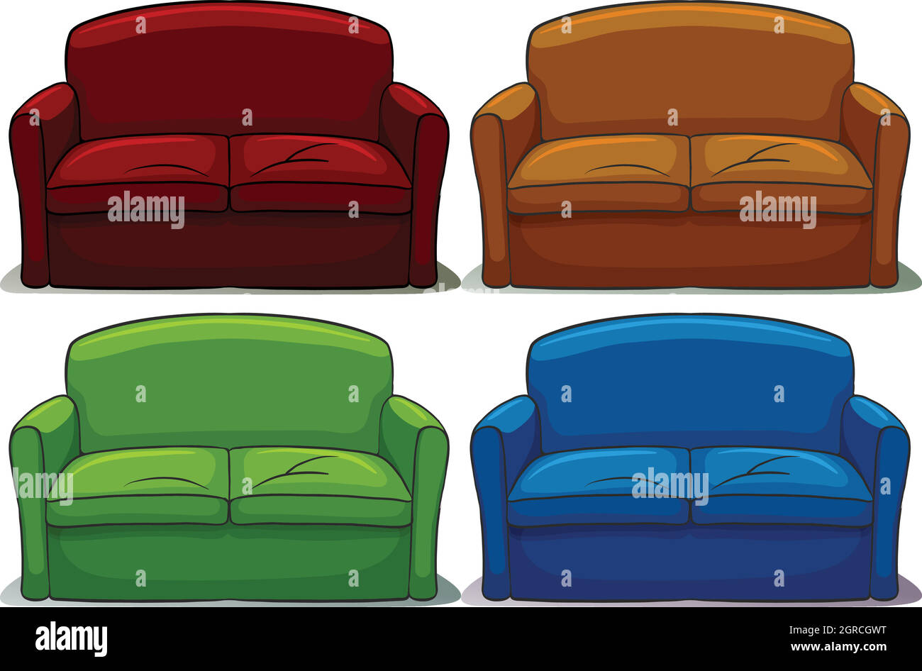Set sofa Cut Out Stock Images & Pictures - Alamy
