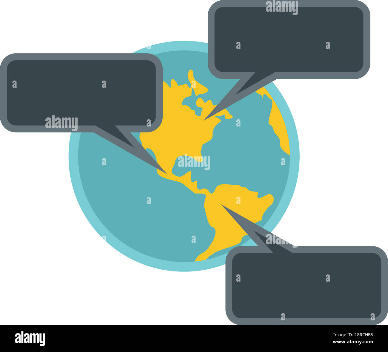 Click chat icon Stock Vector Images - Alamy