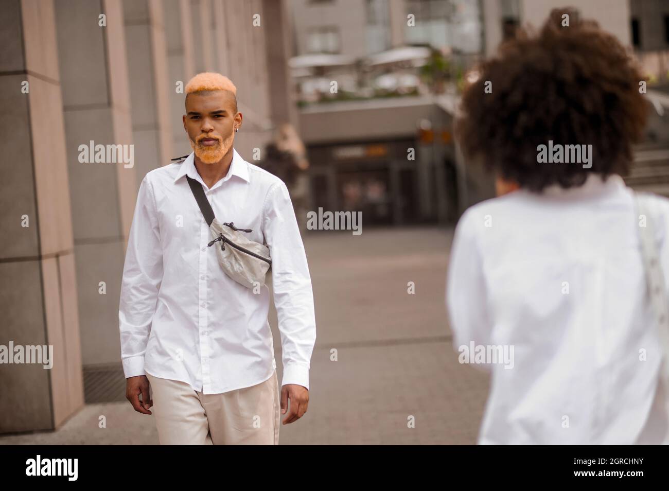 People in white hi-res stock photography and images - Alamy